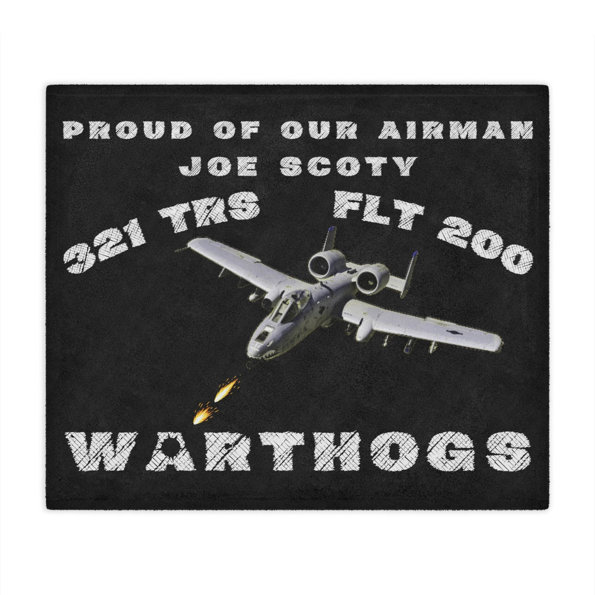 321 TRS Warthogs Blanket Banner – Aim High Shop