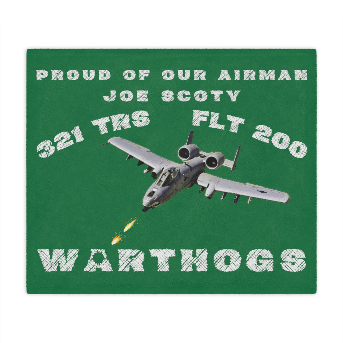 321 TRS Warthogs Blanket Banner – Aim High Shop
