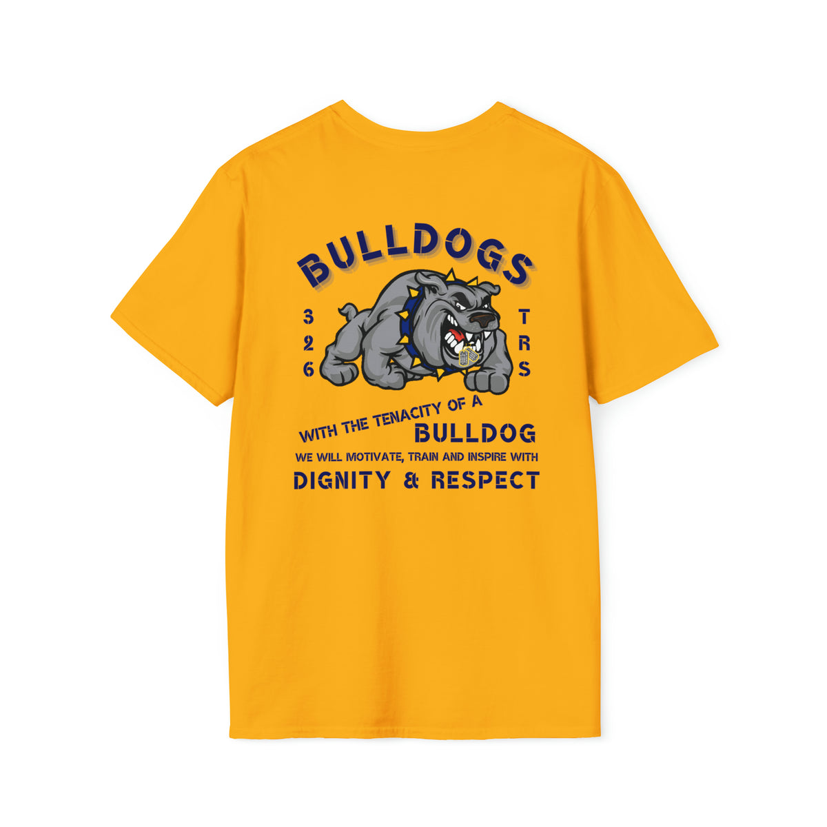 326 TRS Bulldogs Unisex Dual Sided T-shirt – Aim High Shop