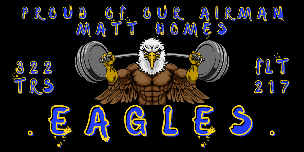 322 TRS Eagles Vinyl Banner – Aim High Shop